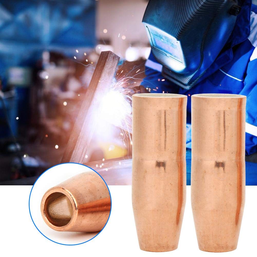 2pcs MIG Welding Gun Nozzle for Miller M25/M40 Hobart MIG Gun,Copper MIG Welding Contact Tips Welding Gun Accessory