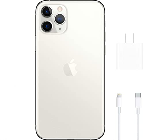 Apple iPhone 11 Pro Max, US Version, 64GB, Silver - Unlocked (Renewed)