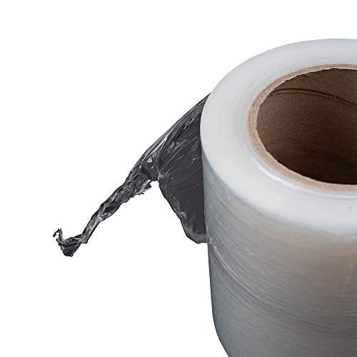 Brock Industrial Strength Stretch Wrap Film - 5 Inch x 333 Yard 13cm x 305m β 80 Gauge β Clear β Includes 1 Handle - 12 Rolls/Case
