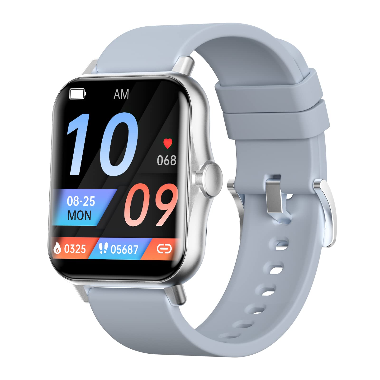 ANDFZ Smart Watch, Smart Watch for Android Phones(Call Receive/Dial), 1.70" HD Full Touch Screen Fitness Tracker for Android Phones with Heart Rate/Blood Pressure/Tracking for Women Men