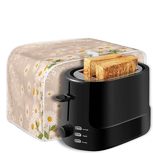 AFPANQZ Daisy Floral Toaster Covers for 2 Slice Toaster Kitchen Toaster Dust Covers Protection Bread Maker Oven Dustproof Covers Kitchen Accessories Small Appliance Covers