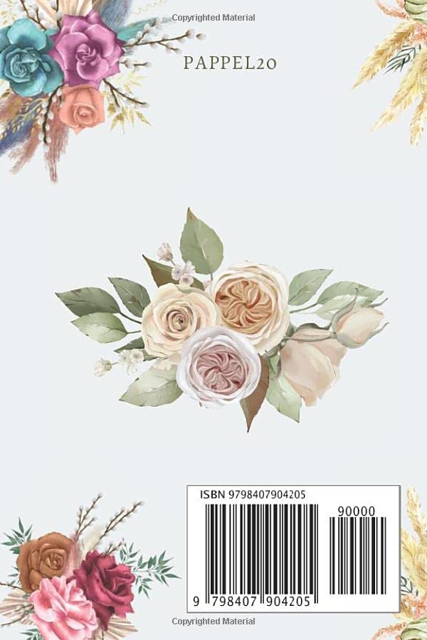 Address Book: Purse Size Floral Address Book Journal with Alphabetical Tabs Small Size 4”x6”
