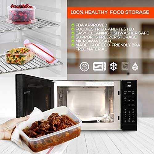 24 Pcs Food Storage Containers with Airtight Lids-BPA Free Clear Plastic Leak Proof and Durable Meal Prep Containers for Kitchen and Pantry Organization, Easily Stackable, Microwavable & Freezer Safe