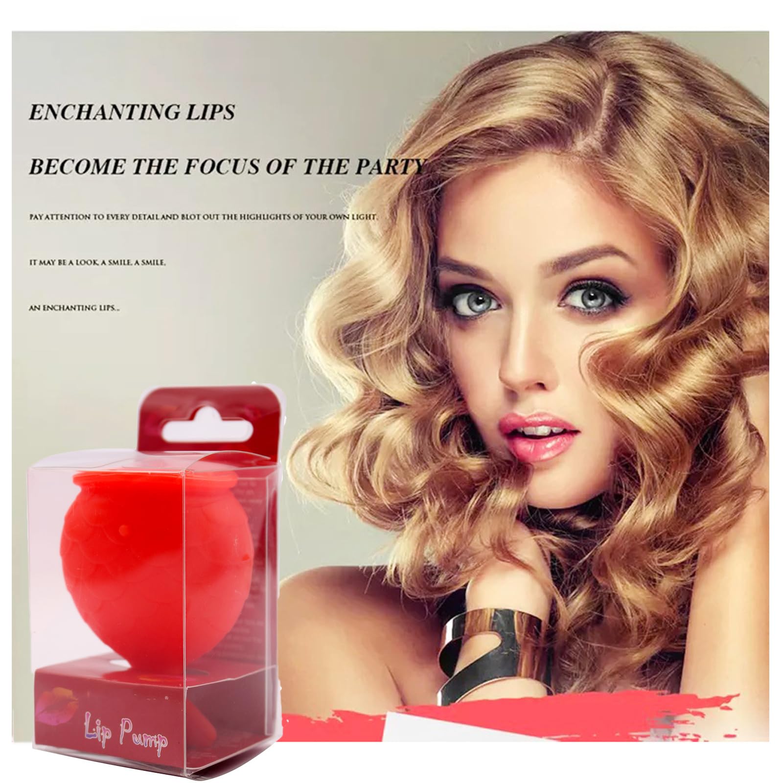 Lip Plumper Device Lip Filler Beauty Pump,Soft Material Pout Lips Enhancer Plumper Tool, Natural Pout Mouth Tool, City Lips Lip Plumper Full of charm Lip plump
