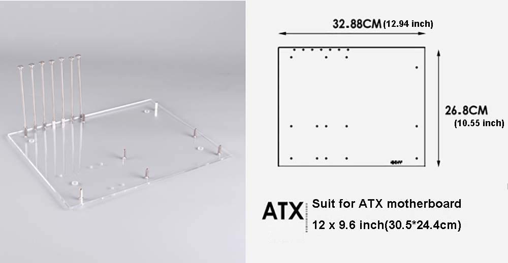 PC Open Frame Test Bench ITX ATX Mini ITX MATX EATX Motherboard Transparent Acrylic Overlock Computer Case DIY Mod Base Stand