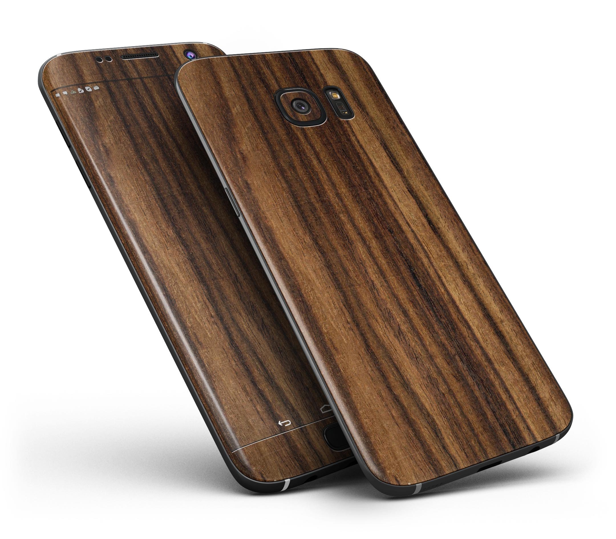 Design Skinz Design Skinz Bright Ebony Woodgrain Full-Body Wrap Decal Skin-Kit for The Galaxy S8 Plus