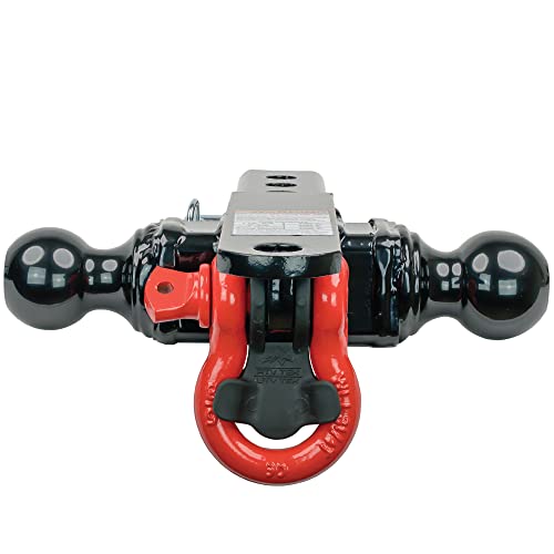 ATV/UTV Tek Elite 4-Way Hitch 1/7/8", 2" Ball mounts | Pin Pull | Towing Shackle