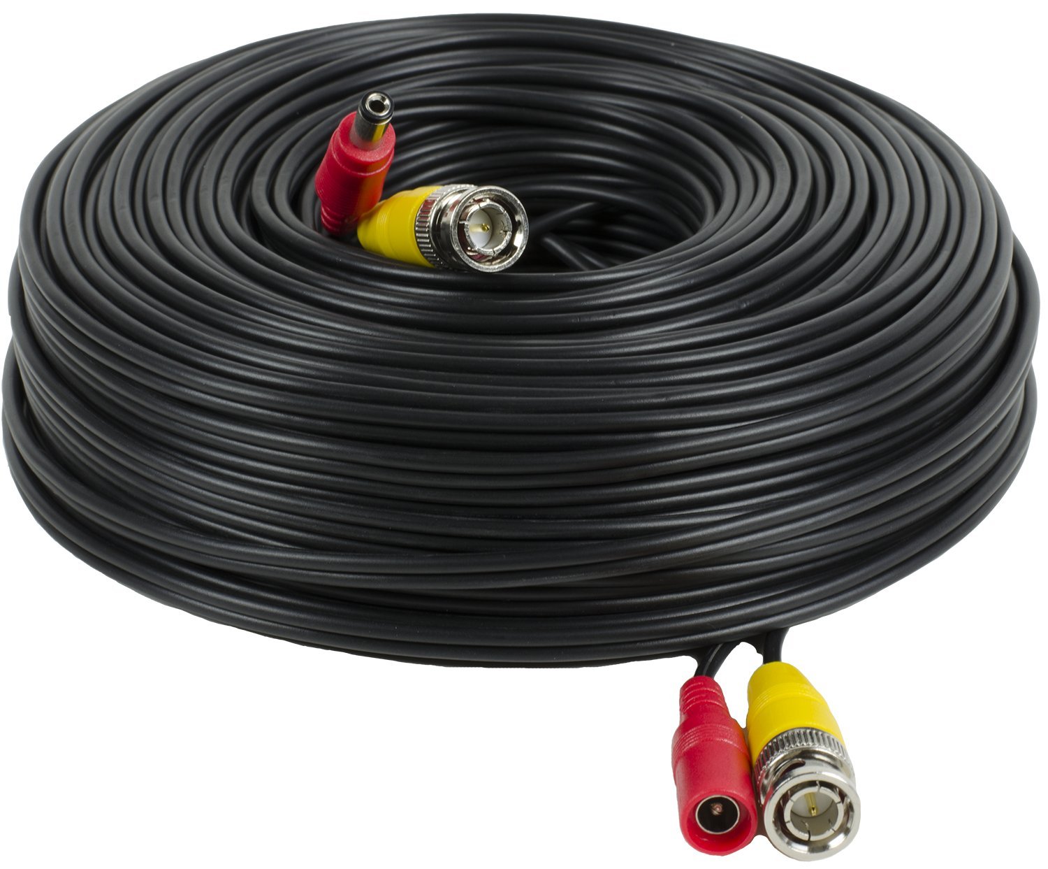 Amcrest 2-Pack 150 Feet Pre-Made All-in-One Siamese BNC Video and Power CCTV Security Camera Cable with Two Female Connectors for 960H & HD-CVI Camera and DVR (SCABLEHD150B-2pack)
