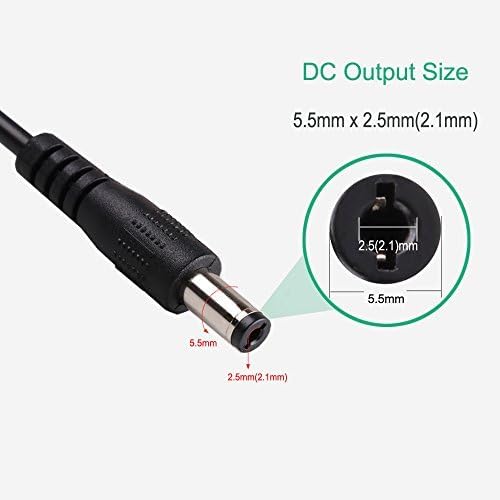 DC 5V to DC 12V USB Voltage Step Up Converter Cable, Power Supply Adapter Cable with DC Jack 5.5 x 2.5mm or 5.5 x 2.1mm, USB 5V to DC 12V Cable - 5ft