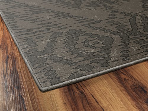 Brumlow Mills Telluride Distressed Home Indoor Area Rug in Tribal Print Pattern for Living Room Decor, Dining Carpet, Bedroom Mat, Kitchen or Entryway Rug, 3'4" x 5', Brown