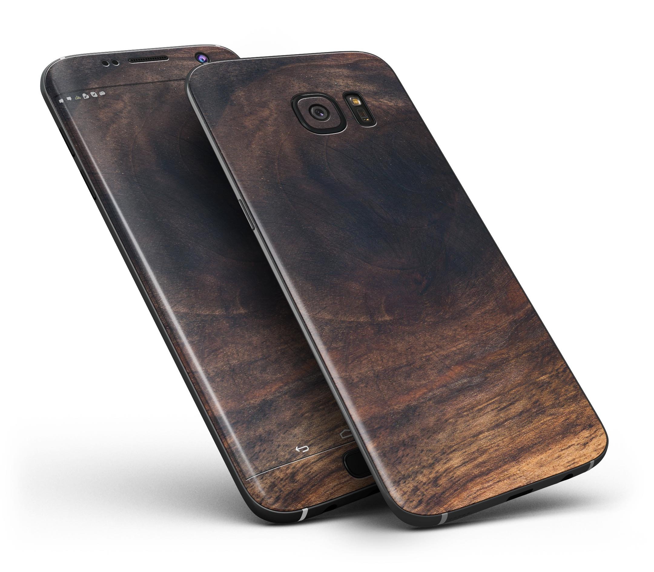 Design Skinz Design Skinz Knotted Rich Wood Plank Full-Body Wrap Decal Skin-Kit for The Galaxy S9