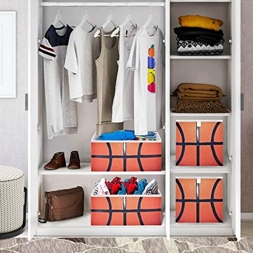Basketball Storage Basket Storage Bin Rectangular Collapsible Laundry Baskets Large Toy Chest Organizer for Office Bedroom ClothesToys