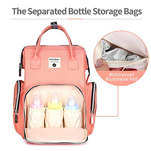 UARERISE Diaper Bag Backpack,Maternity Nappy Bag, Mummy Travel Back Pack,Large capacity Baby Care Bag