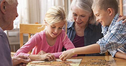 Puzzles for Adults 500 Piece,Elephant Puzzles,Wooden Puzzle,Gift,Finished Size: 20✕15 Inches