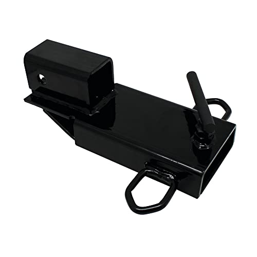 Extreme Max 5001.1389 Clamp-On Forklift Hitch 2" Receiver with Tri-Ball Hitch and Tow Hook