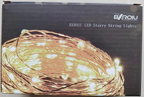 2 x Fairy Lights Battery Operated,Silver Wire Chains 8 Mode 16Ft/5Meter 50 LEDs Timer String Lights with Remote Control for Bedroom Christmas Party Wedding Decoration(warm white)