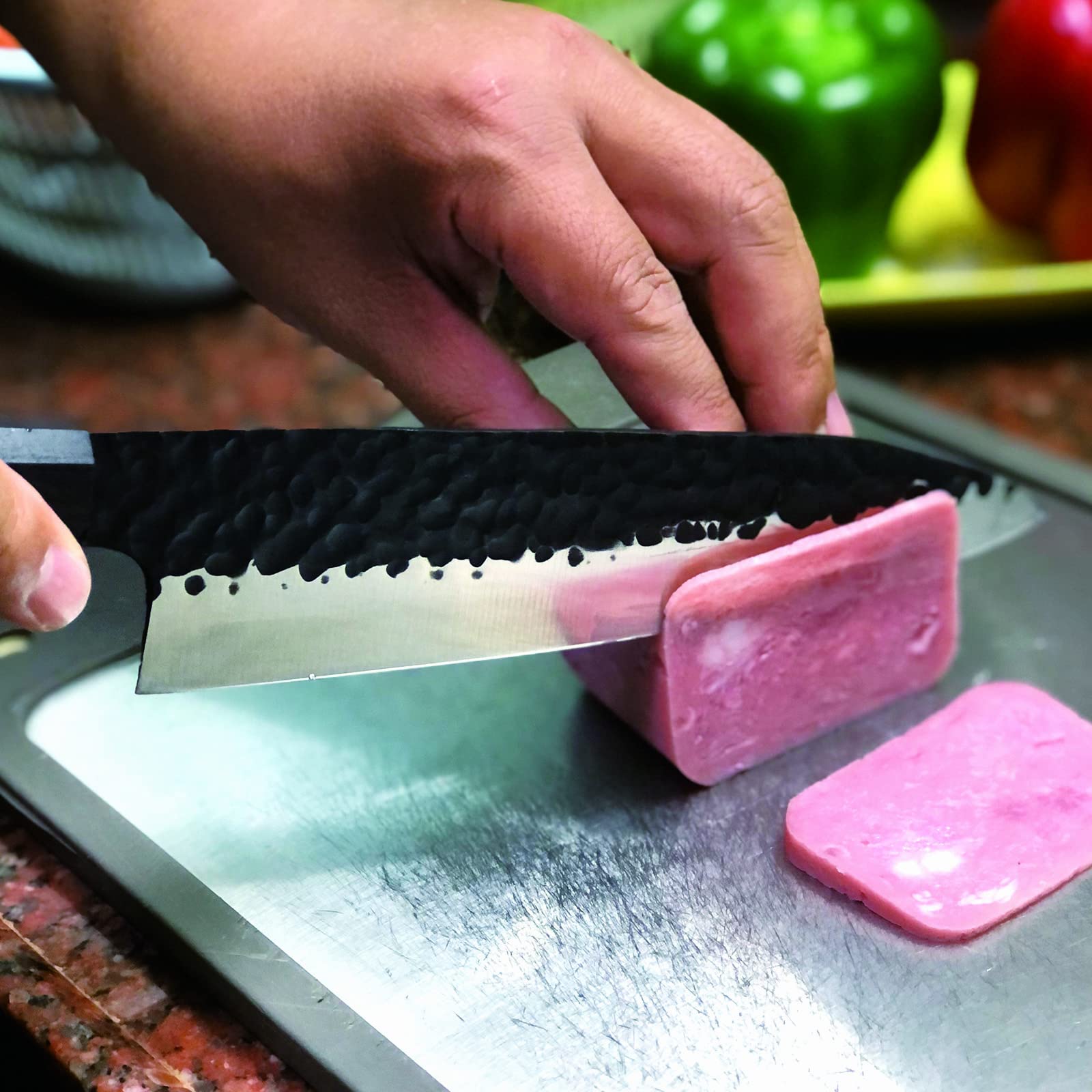 TenSteed Chef Knife Japanese Gyuto Chef Knife,Professional Hand Forged Kitchen Chef Knife, 5 Layers 9CR18MOV High Carbon Meat Sushi Knife with Sandalwoods Handle & Gift Box (8 inch)