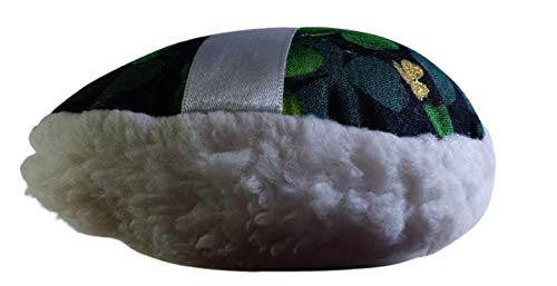 Golden Shamrocks & Clover design Fluffy Fleece Powder Puff for Dusting Powder Large 5"