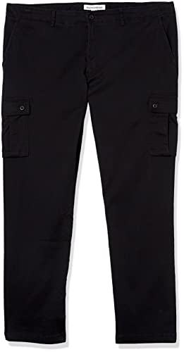 Amazon Essentials Men's Slim-Fit Stretch Cargo Pant, Black, 30W x 32L