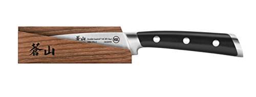 Cangshan TS Series 1020601 Swedish 14C28N Steel Forged 3.5-Inch Paring Knife and Wood Sheath Set