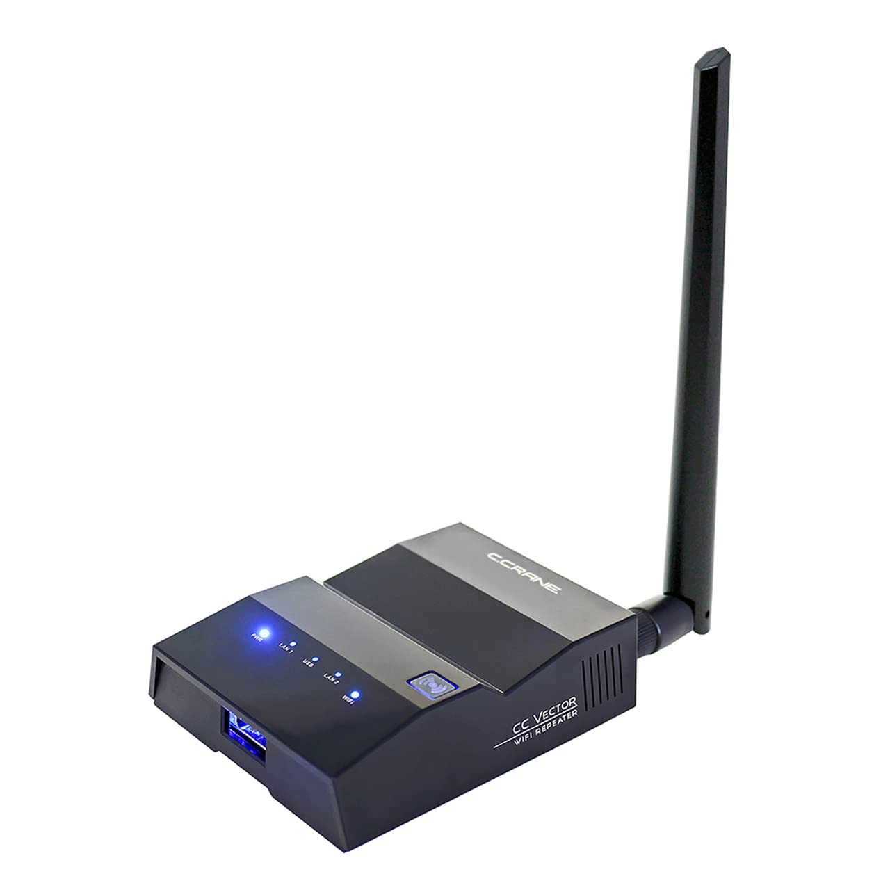 C. Crane CC Vector RV Long Range WiFi Repeater System 2.4 GHz- Extends Distant WiFi to All Devices in Your RV, Boat or Big Rig