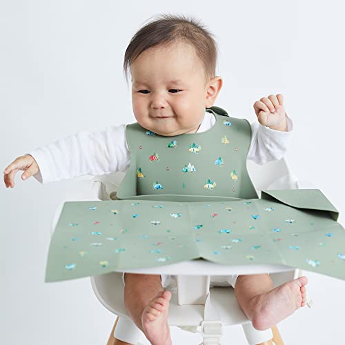 Austin Baby Co Mess Proof Silicone Bibs for Babies β Perfect Travel Toddler Bibs for Baby