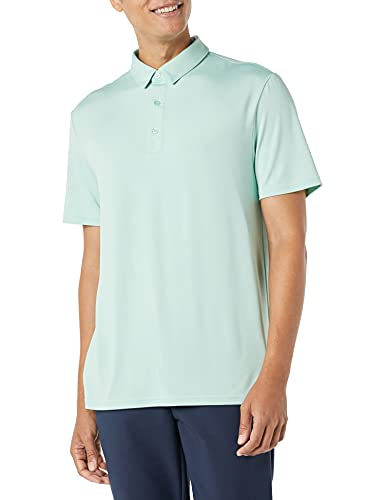 Amazon Essentials Men's Slim-Fit Tech Stretch Polo Shirt, Sage Green, X-Large