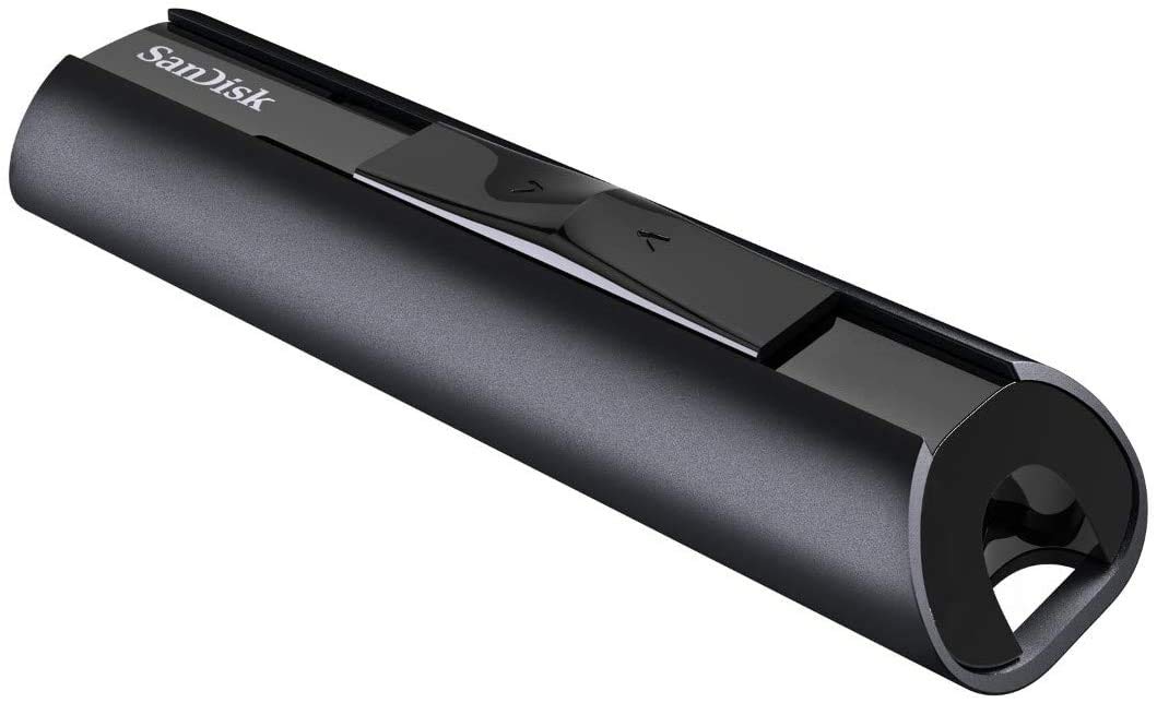 SanDisk Extreme PRO 256GB USB 3.2 Solid State Flash Drive for High Speed Transfer 420MB/s Read Speed - Works with Computers, Laptops (SDCZ880-256G-G46) Bundle with (1) Everything But Stromboli Lanyard