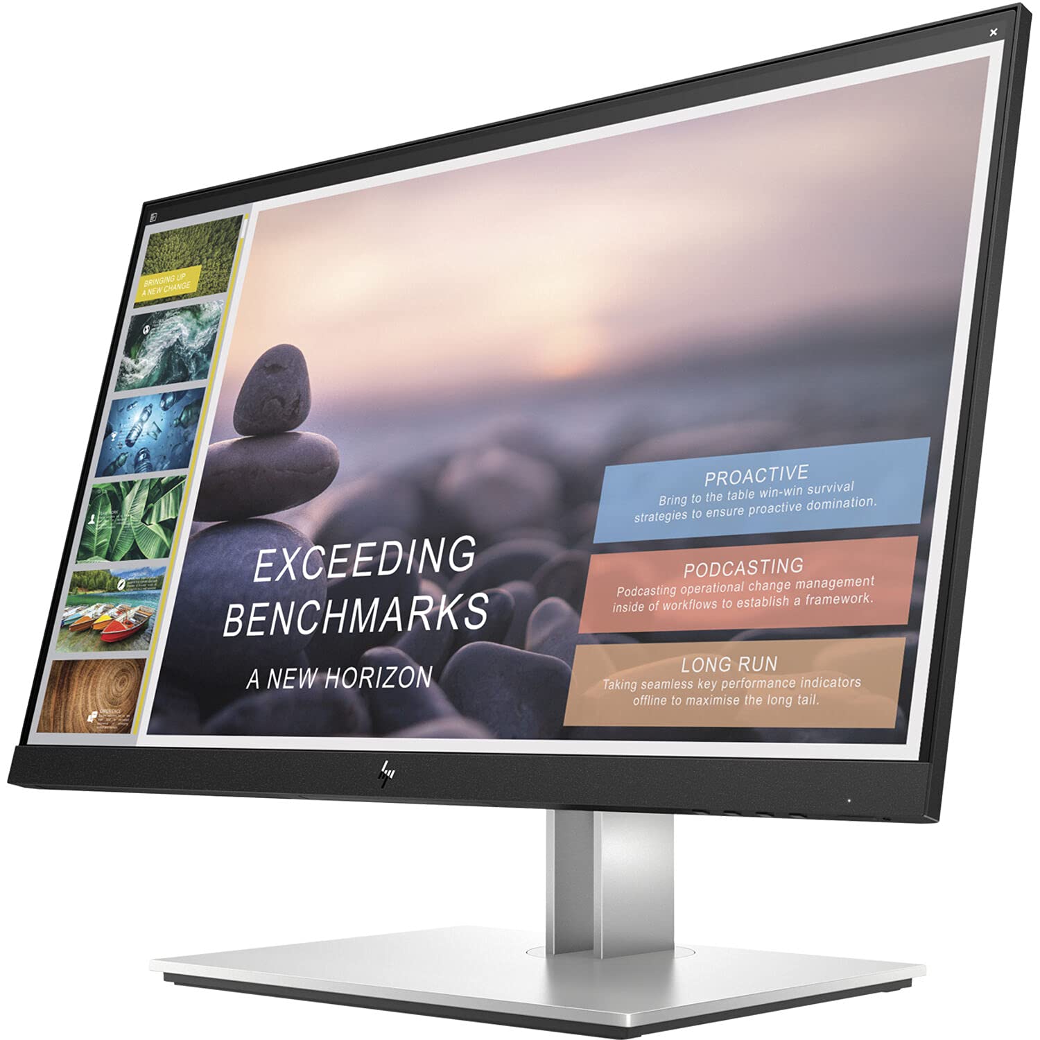HP E24t G4 23.8" LCD Touchscreen Monitor - 16:9-5 ms GTG (OD),Black, Silver