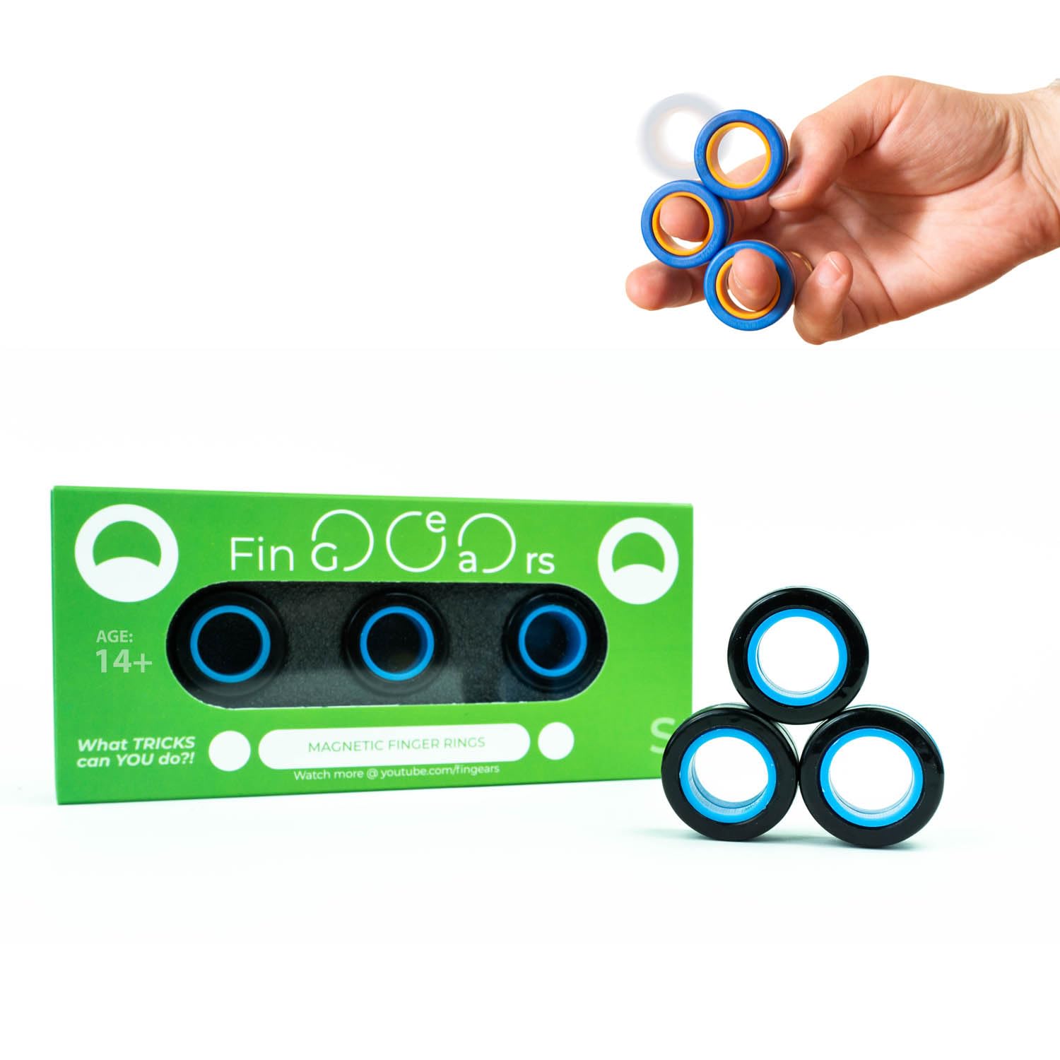 Fingears (Black/Blue, Small)