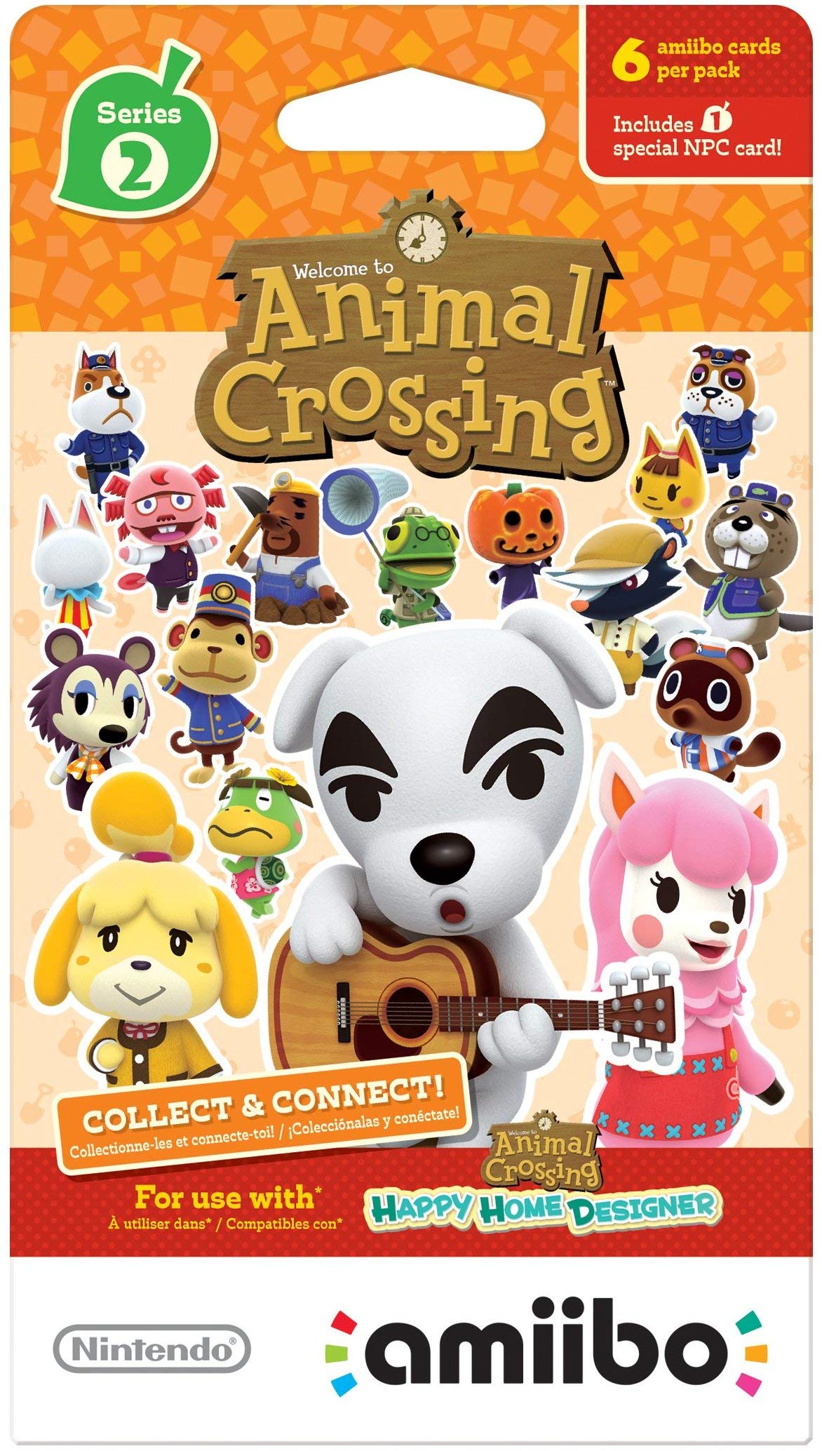 Animal Crossing Amiibo Cards Series 2 – Full Box (18 Packs) (6 Cards Per Pack/108 Cards)