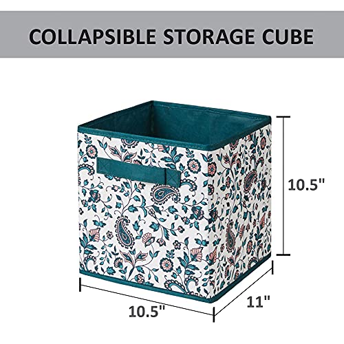 Comfort Spaces 17 Piece Bed in A Bag Comforter Set Include Sheets with 2 Side Pockets - All Season Cozy Bedding and Bedroom Organizer, College Dorm Room Essentials, Full, Henry, Teal