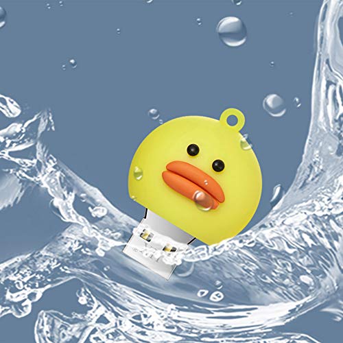 SBR USB Flash Drives,8GB / 16GB / 32GB / 64GB Waterproof Silicone USB 2.0 USB Flash Memory Stick Data Storage Pendrive Thumb Drives (64GB,Yellow Duck)