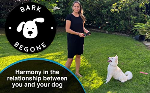 Bark Begone Dog Trainer| Anti Barking Dog Device| The Original Ultrasonic Emitter for Aggressive or Wild Dogs| No Collar Required| Lightweight, Durable| 70 ft Range| Correct Poor Behavior