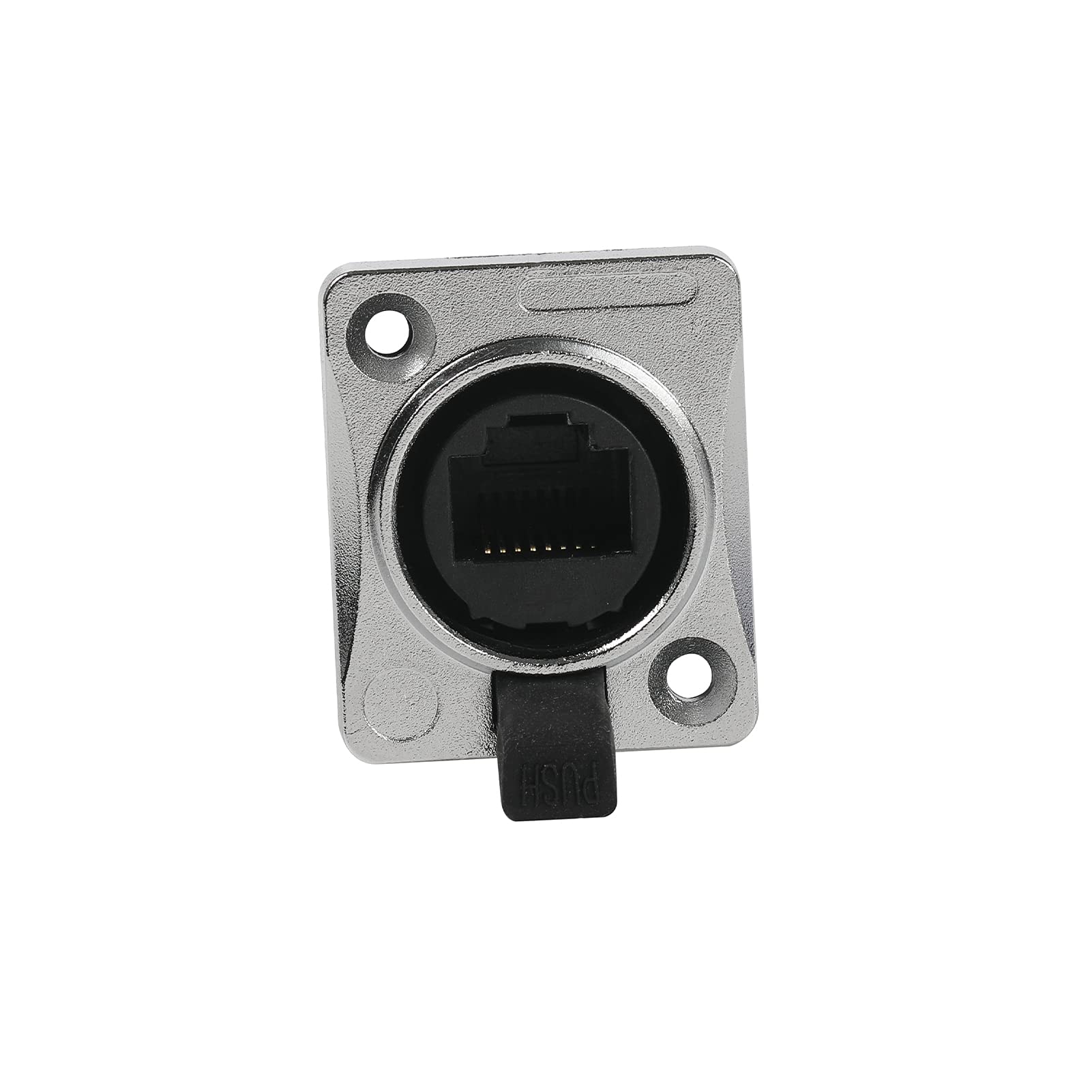 ANMBEST 5PCS Panel Mounting RJ45 IP65 Waterproof PCB Signal Panel Cat5/5e/6 8P8C Connector Ethernet LAN Cable Connector Double Head Coupler Adapter Female to Female with Waterproof/Dust Cap