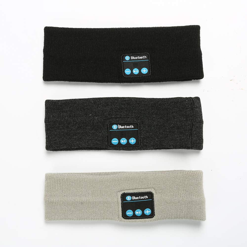 Fullgaden Bluetooth Sports Headband Headphones with Ultra-Thin HD Stereo Speakers Perfect for Sleeping,Workout,Jogging,Yoga,Insomnia, Air Travel, Meditation, Black