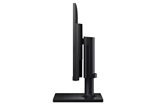 SAMSUNG FT45 Series 27-Inch FHD 1080p Computer Monitor, 75Hz, IPS Panel, HDMI, USB Hub, Height Adjustable Stand, 3 Yr WRNTY (LF27T450FQNXGO),Black