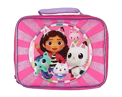 AI ACCESSORY INNOVATIONS Gabby's Dollhouse Kids Lunch Box Pandy Paws and Kitty Friends Insulated Lunch Bag