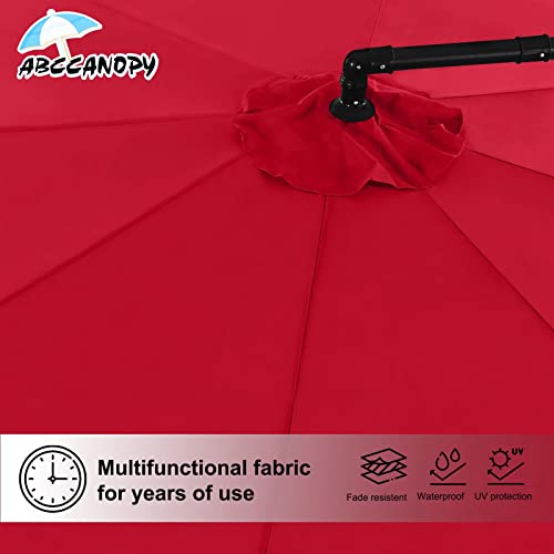 ABCCANOPY Cantilever Patio Umbrellas 10FT Red