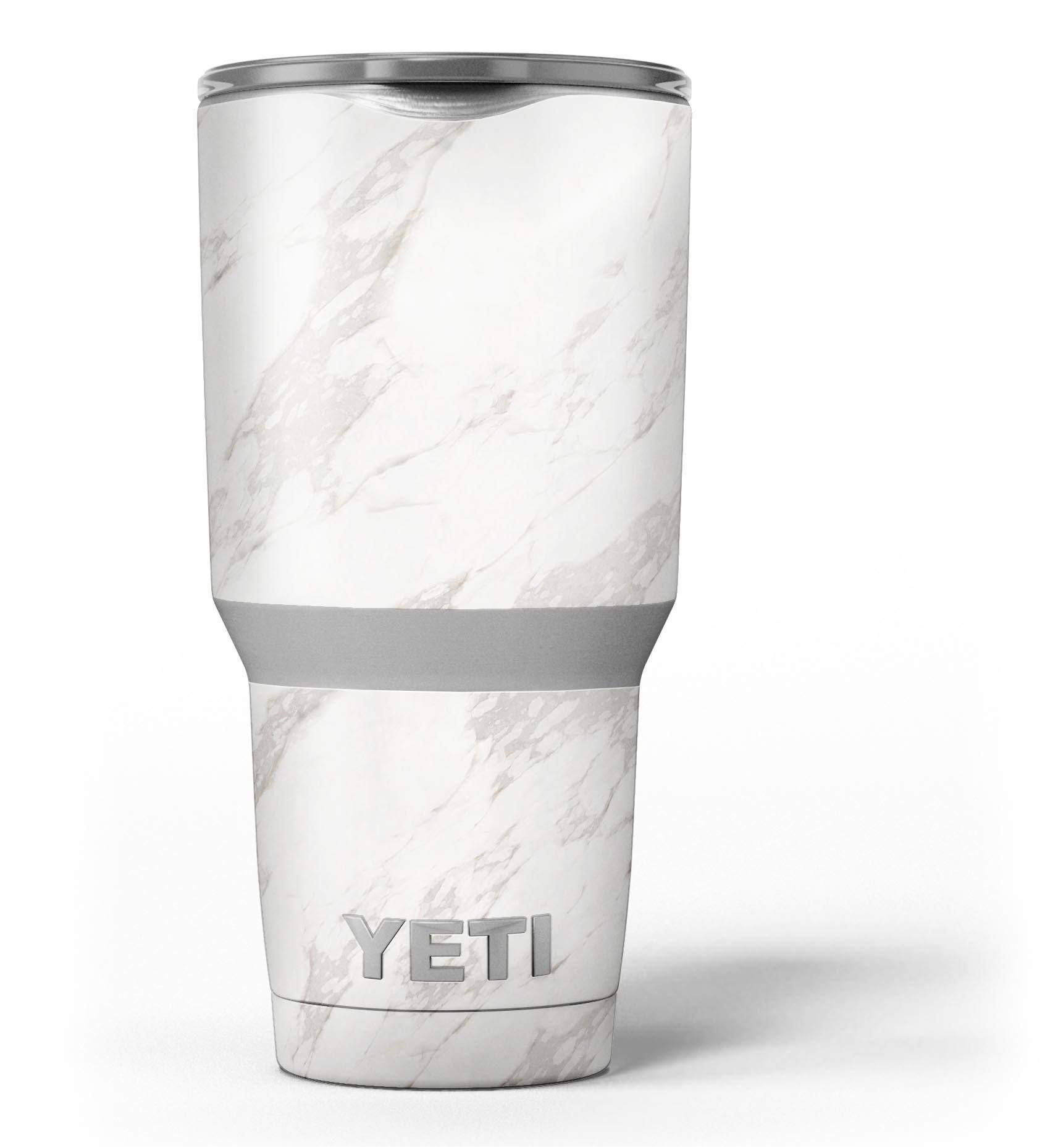 Design Skinz Marble Surface V3 - Skin Decal Vinyl Wrap Kit Compatible with The Yeti Rambler Cooler Tumbler Cups