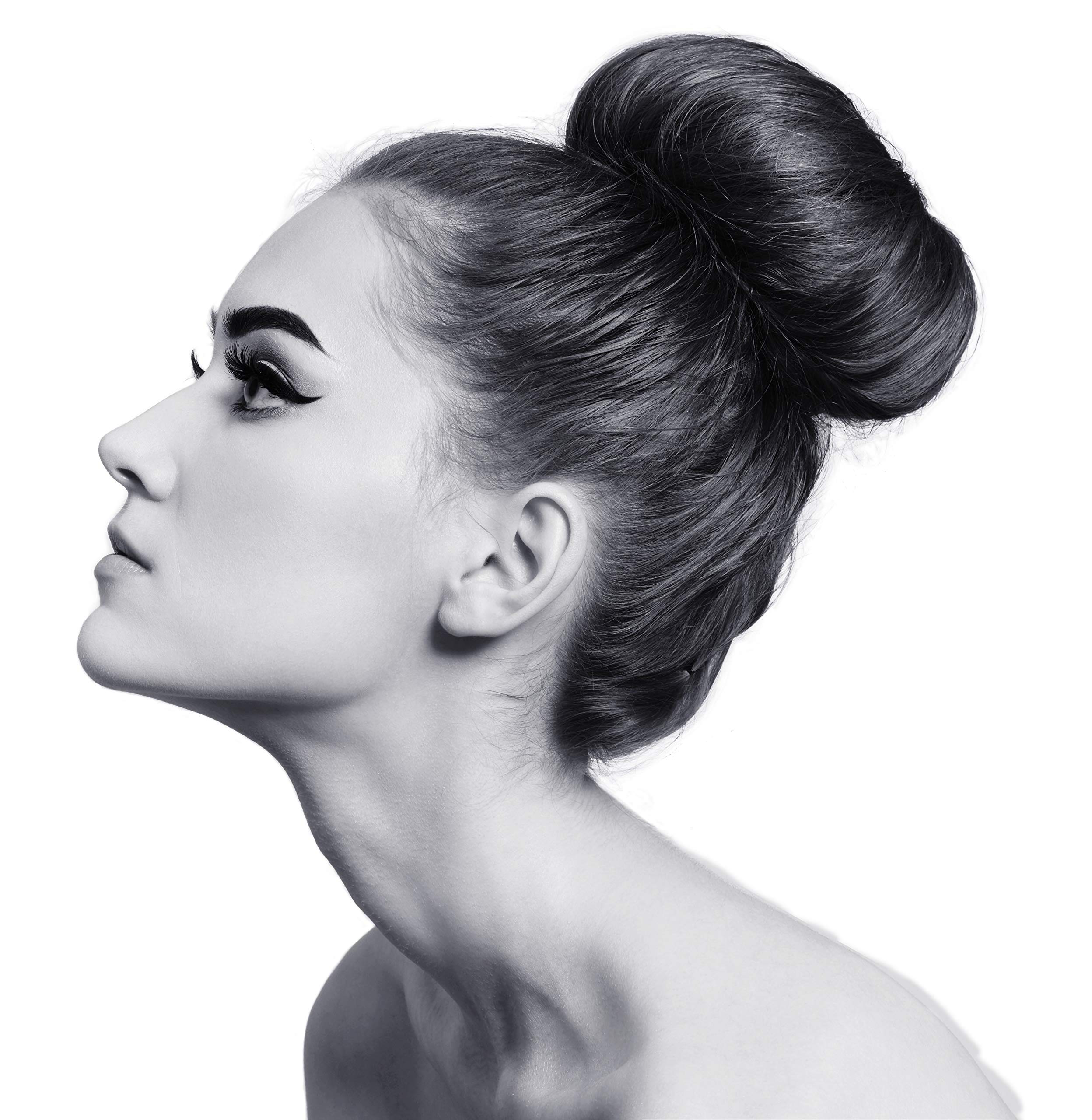 Beaute Galleria Hair Donut Bun Maker Ring Style Mesh Chignon Ballet Sock Bun (X-Large, Brown)