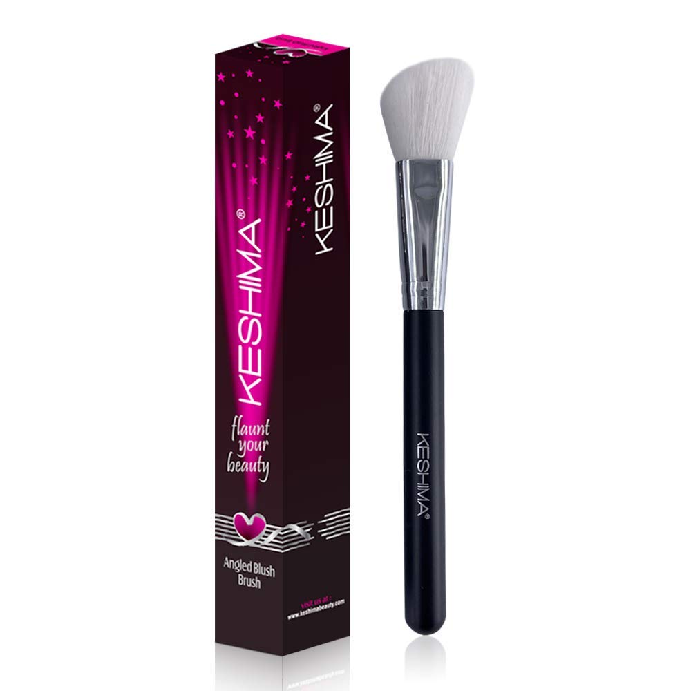 Angled Blush Brush/Bronzer Brush By Keshima - Best for Contour, Blush and Bronzer Makeup Application