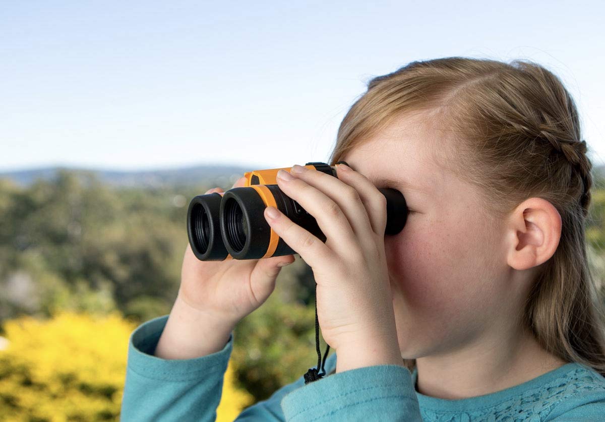 Adventure Kidz - Outdoor Exploration Kit, Children’s Toy Binoculars with Case, Flashlight, Compass, Whistle, Magnifying Glass, Backpack. Great Gift Set for Camping, Hiking, STEM, Pretend Play.