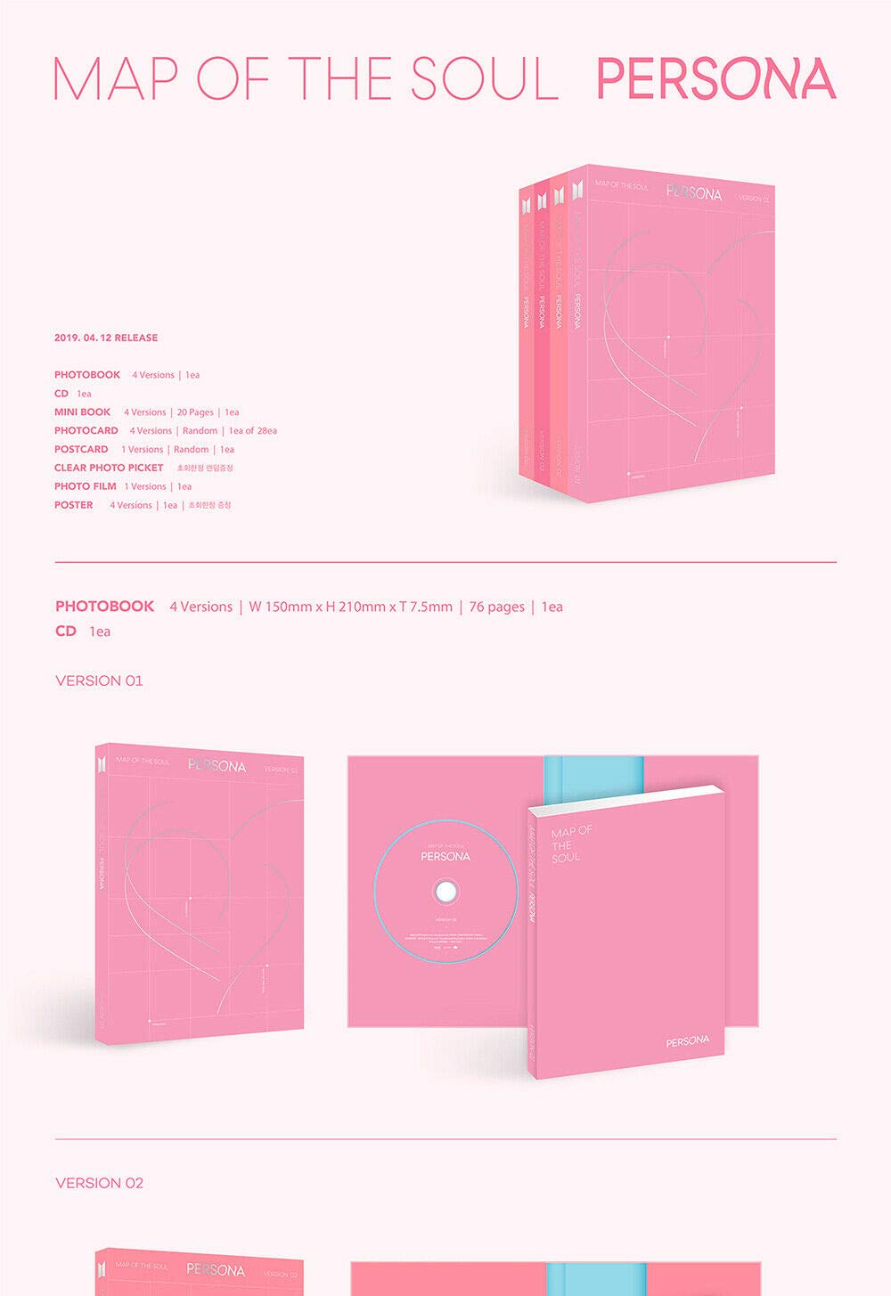 BTS - Map of the Soul: Persona (CD)