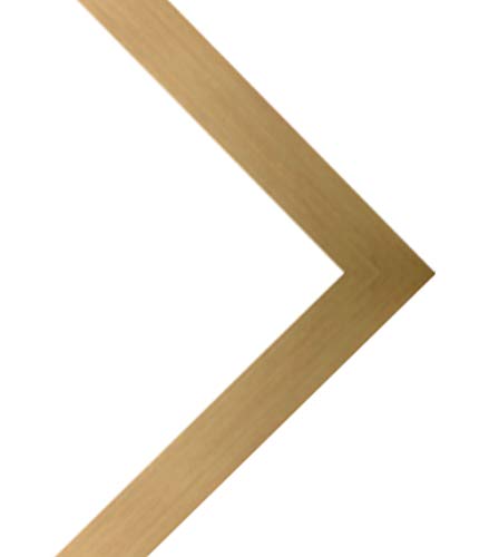 8.5x5.5 Frame Gold Bronze Picture Frame - Modern Photo Frame Includes UV Acrylic Shatter Guard Front, Acid Free Foam Backing Board, Hanging Hardware Wood Wall Frames for Family Photos - no Mat