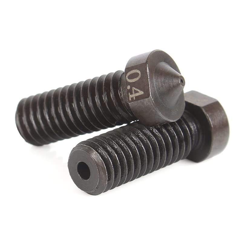 3D Printer Accessories V6 Hardened Steel 0.4/1.75mm High Temperature Filament J-Head 3D Printer Parts 3D Printer Controllers ( Size : 0.4-1.75 3pcs )
