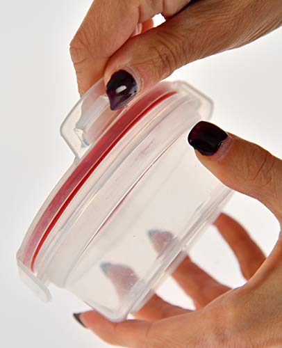 Home-X Plastic Food Storage Containers for Lunch, Reusable Bowls for Meal Prep, 6 Pieces
