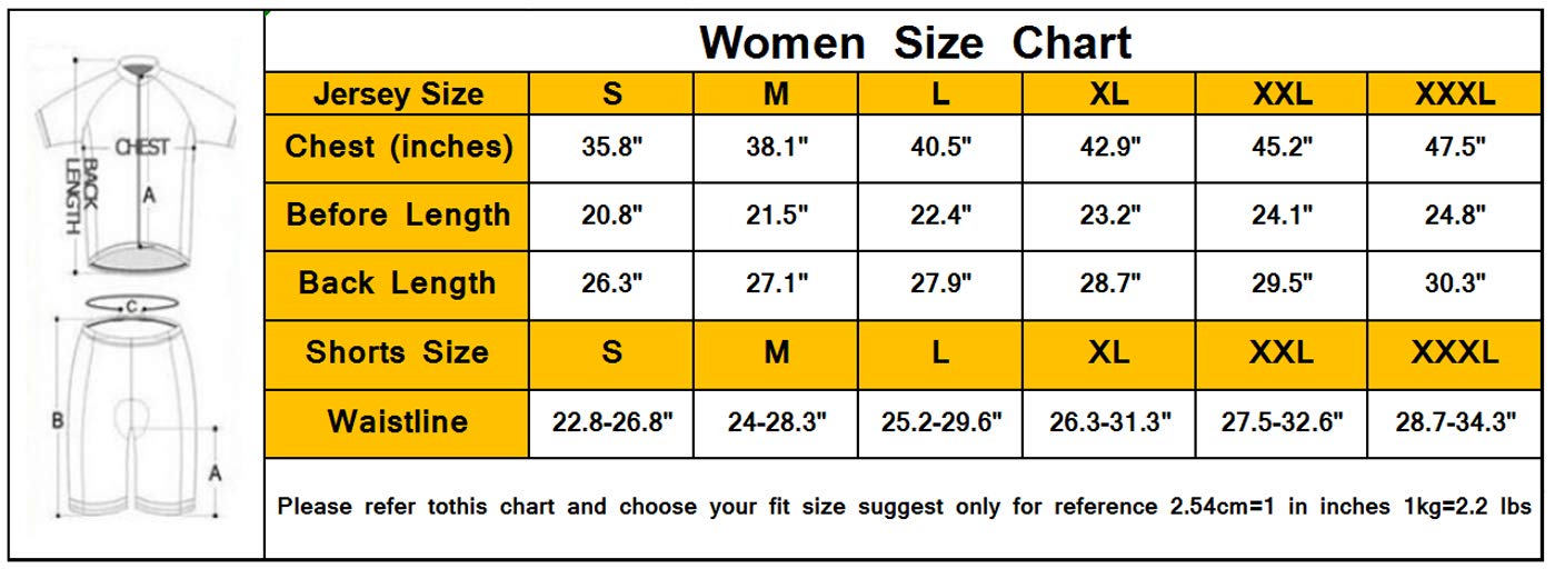 Aogda Cycling Jerseys Women Bike Tops Bicycle Shirts Ladies Biking Clothing(Medium)