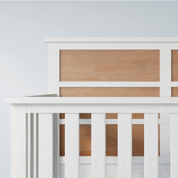 Child Craft Ocean Grove 4-in-1 Convertible Crib, Converts from Crib to Toddler Bed, Day Bed and Full Bed