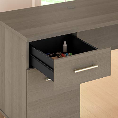 Bush Furniture Somerset 72W Office Desk with Drawers in Ash Gray